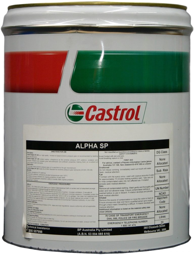 Castrol Alpha SP 320 – Dynamic Fluid Systems International Ltd