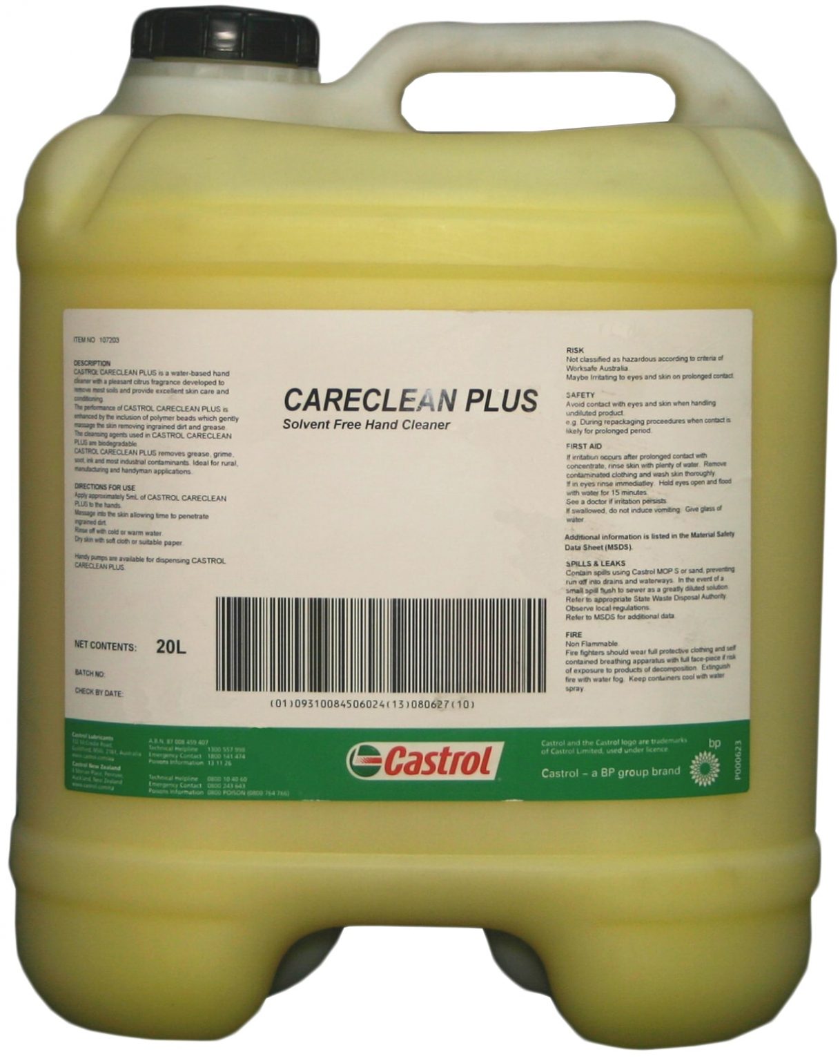 Castrol Careclean Lime Handcleaner – Dynamic Fluid Systems ...
